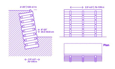 Retaining Wall Crib Dimensions And Drawings