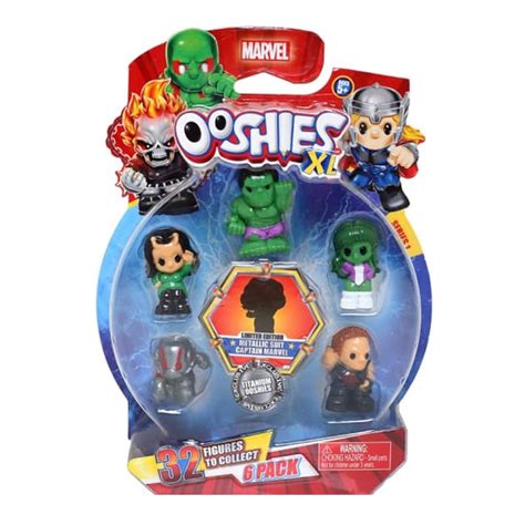 Ooshies Καρτελα Marvel Με 6 Συλλεκτικες Φιγουρες 23811 King Of Toys