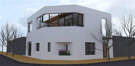 Fachada Desde A Esquina Homify Casa En Esquina Estilo En El Hogar