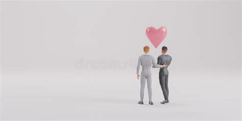 Two Business Men Are Walking And Taking Care Of Each Otherthe Concept Of Sex Couples Is Correct