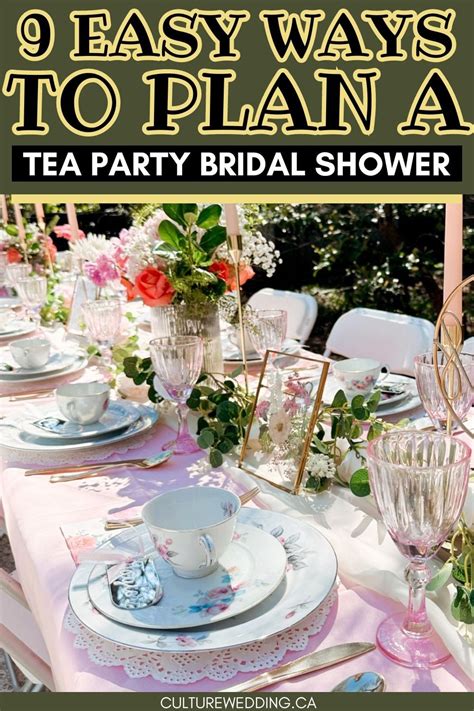 9 Romantic Diy Bridal Shower Tea Party Ideas For Tea Lovers