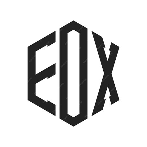 Premium Vector Eox Logo Design Initial Letter Eox Monogram Logo Using Hexagon Shape