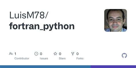Github Luism78fortranpython