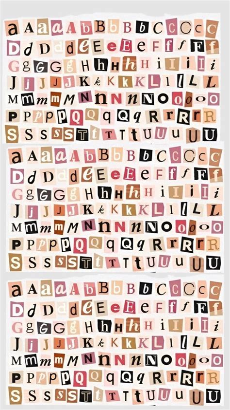 Letras Recortadas De Revistas