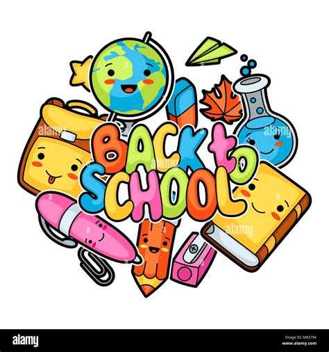 Kawaii School Backpack Cut Out Stock Images And Pictures Alamy