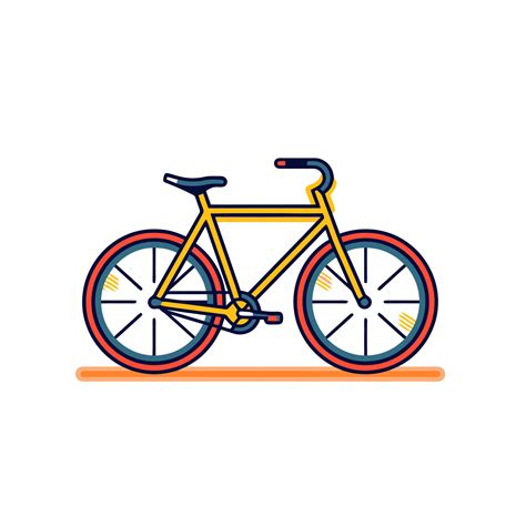 Bike Icon Design Bicycle Illustration Vehicle Cartoon Vector Graphic