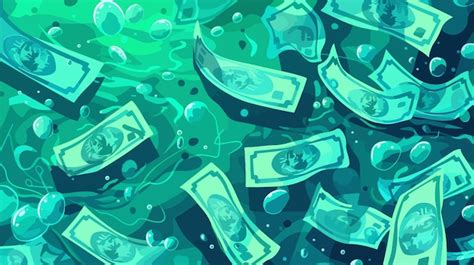 Money Theme Dollar Symbols Seamless Pattern Premium Ai Generated Vector