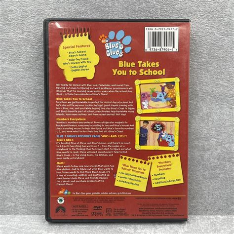 Blues Clues Blue Takes You To School Dvd