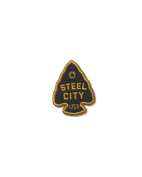 Arrowhead Patch Steel City Brand Apparel Accessories