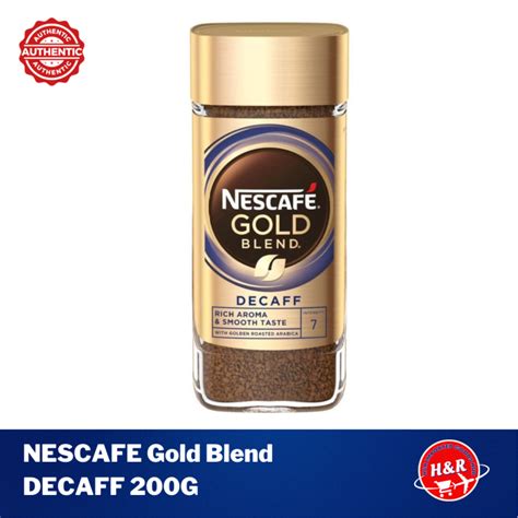 Nescafe Gold Blend Decaff Rich Aroma And Smooth Taste With Golden