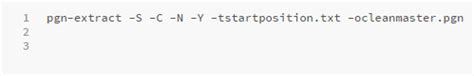 Software Pgn Extract Program Troubleshoot Chess Stack Exchange