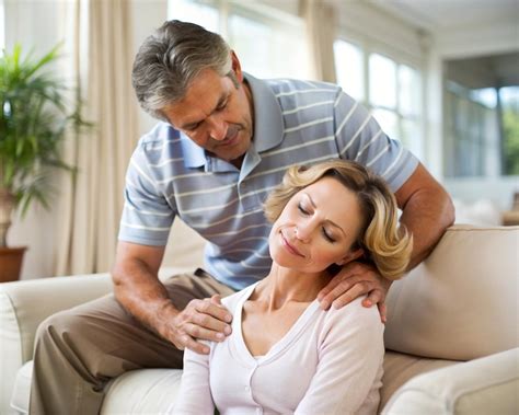 The Husband Helps His Wife To Give Her Some Rest Premium Ai Generated