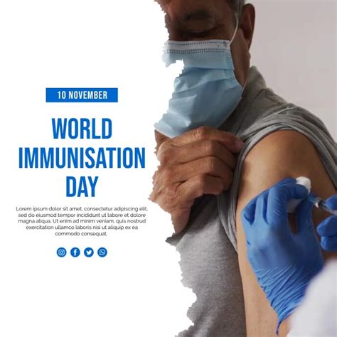 10 Nov World Immunisation Day Template Postermywall