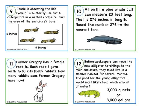 Life Cycle Math Task Cards And Powerpoint