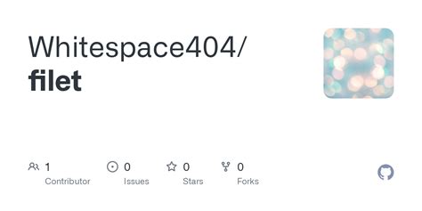 Github Whitespace404filet