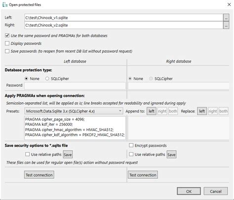 Ks Db Merge Tools For Sqlite Docs Open Protected Files Dialog