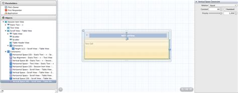 Objective C Autolayout Constraints Between Two Dynamically Resizing