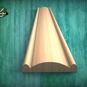 Unique Rounded Carved Molding Versatile Architectural Trim 40 Wooden