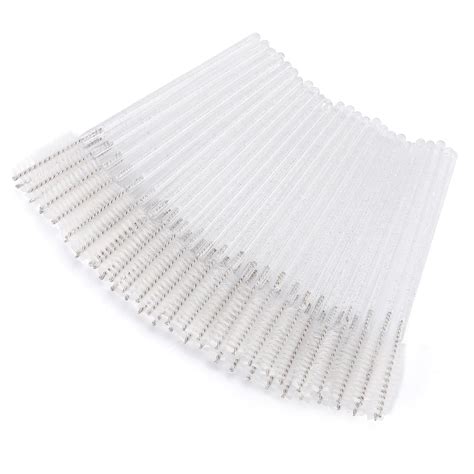 Tbestmax 50 Pcs Disposable Mascara Wands Crystal Eyebrow