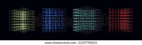 Vector Set Space Cube Network Connection Stock Vector Royalty Free 2229796025 Shutterstock
