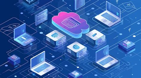 Efficient Cloud Data Storage Solution For Digital Services Premium Ai Generated Vector