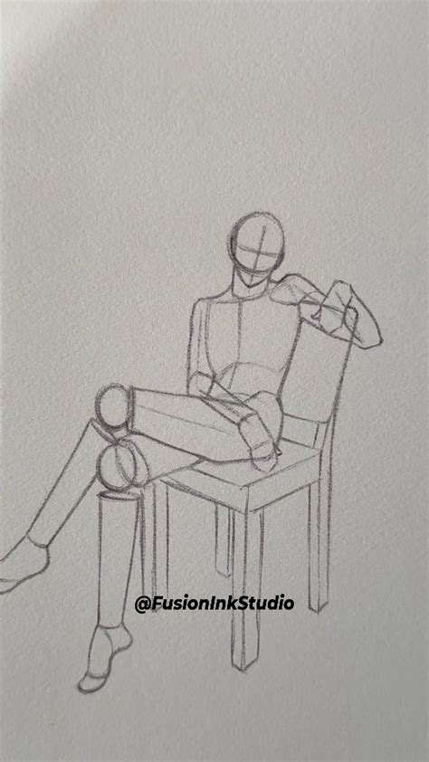 How To Draw Sitting Pose