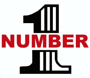 Number 1 Logo Bold Typography Design For Branding And Recognition