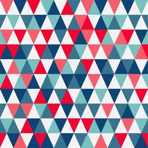 Premium Vector Seamless Vector Pattern Of From Colored Triangles