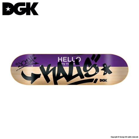 Dgk Skateboards Hello My Name Is Josh Kalis 80 X 3175 スケートボードスケボー