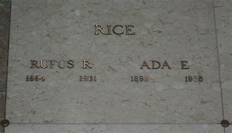 Pvt Rufus Ray Rice 1894 1961 Find A Grave Memorial