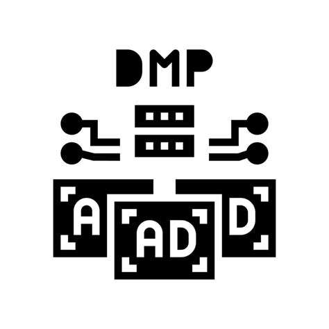 Data Management Platform Glyph Icon Vector Illustration 18780729 Vector