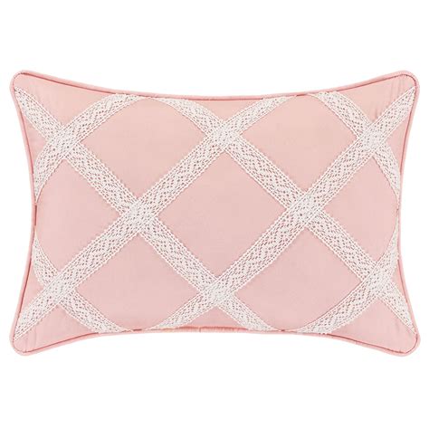 Bungalow Piped Rectangle Pillow Pink Touch Of Class