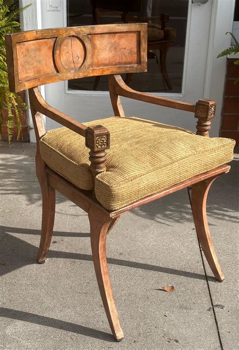 Greco Roman Egyptian Style Klismos Chairs Cleopatra Movie Set For