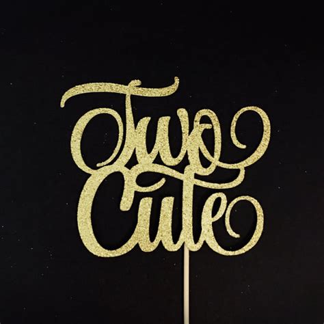 Two Cute Cake Topper Topper Confetti