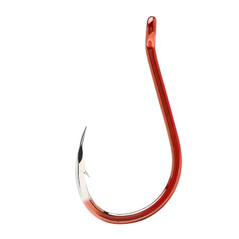Bbbf 20pcs Red Piercing Fishing Hook Offset Triangle Hook Piercing