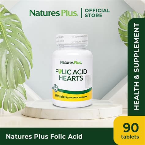 Promo Natures Plus Folic Acid Hearts 90 Tablet Jakarta Barat