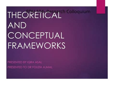 Conceptual Framework Ppt