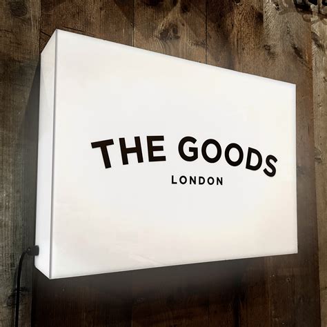 The Highbury Frameless Acrylic Light Box Sign The Goods London