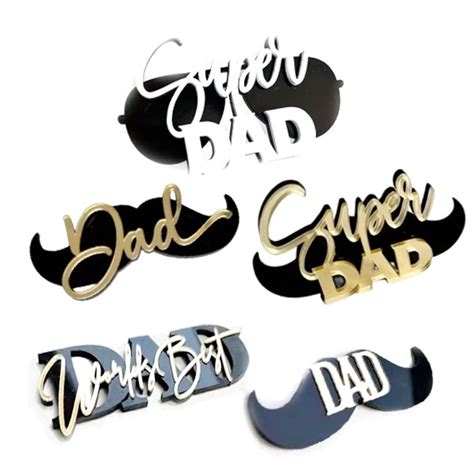 Acrylic Dad Cake Charm Bakers Boutique