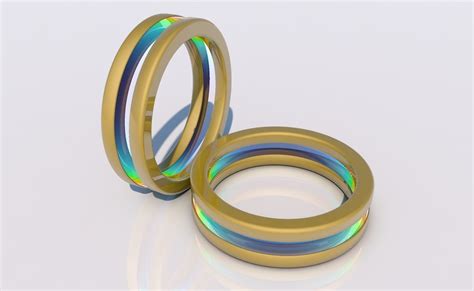 Multicolored Futuristic Ring 3d Model Cgtrader