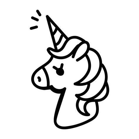 A Captivating Doodle Icon Of Unicorn 13000152 Vector Art At Vecteezy