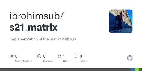 Github Ibrohimsubs21matrix Implementation Of The Matrixh Library