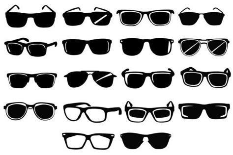 Sunglasses Silhouette Vector Graphic By Vycstore · Creative Fabrica