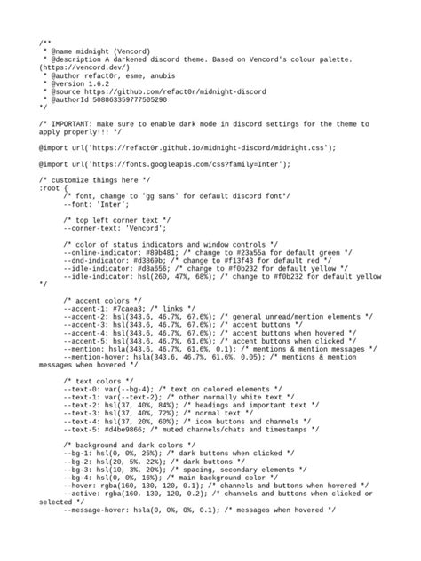 Midnight Vencord Theme Css Pdf Software Computing
