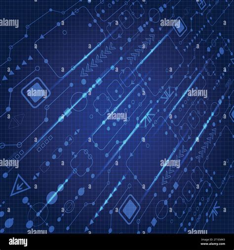 Abstract Engineering Future Technology Background Vector Stock Vector