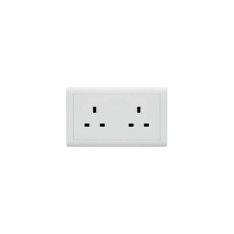 Double 13a Socket Ivory Series Siddiqui Trading Fzco