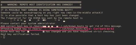 Mengatasi Remote Host Identification Has Changed Pada SSH