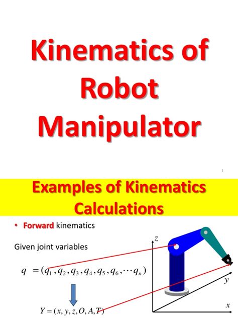 2012 1807 Kinematics Robot Manipulators Pdf Cartesian Coordinate System Rotation