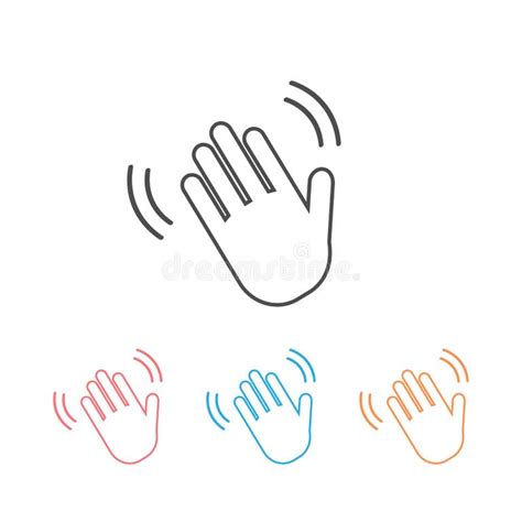 Hello Hand Gesture Stock Illustrations 6186 Hello Hand Gesture Stock