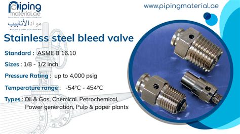 Stainless Steel Bleed Valve And A351 Cf8 304 Blocks And Bleed Valves